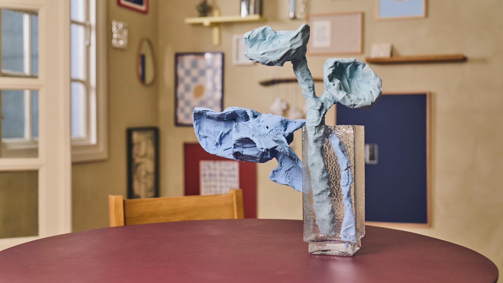 Artistic papier mâché flower | DIY project | Søstrene Grene