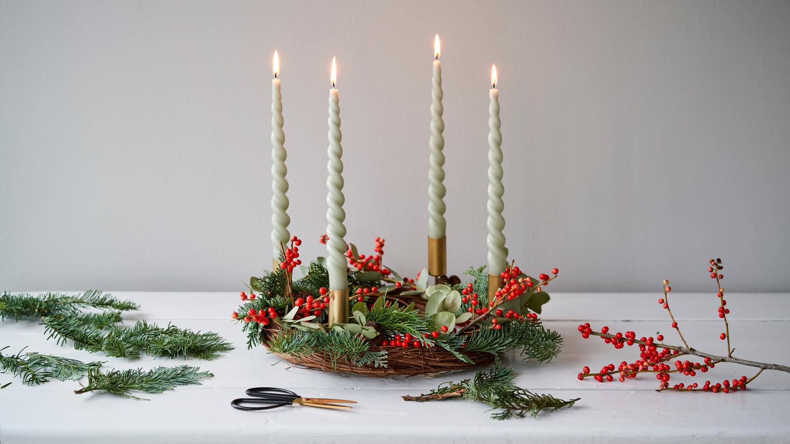 Klassischer Adventskranz | DIY-Projekten | Søstrene Grene