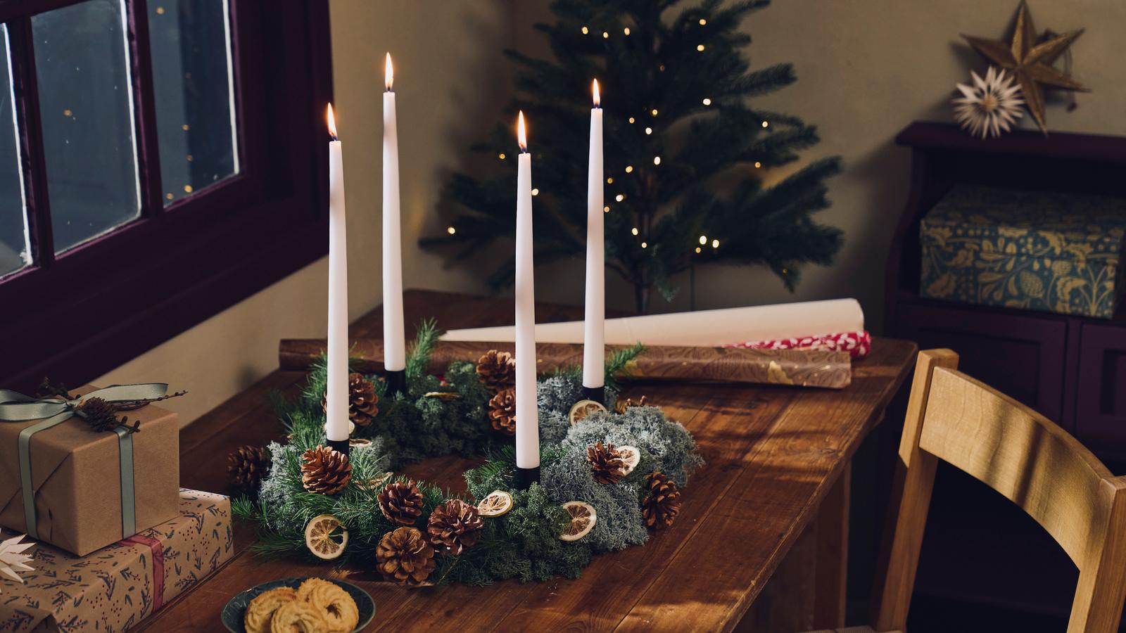 Klassisk adventskrans med mos | DIY-projekt | Søstrene Grene