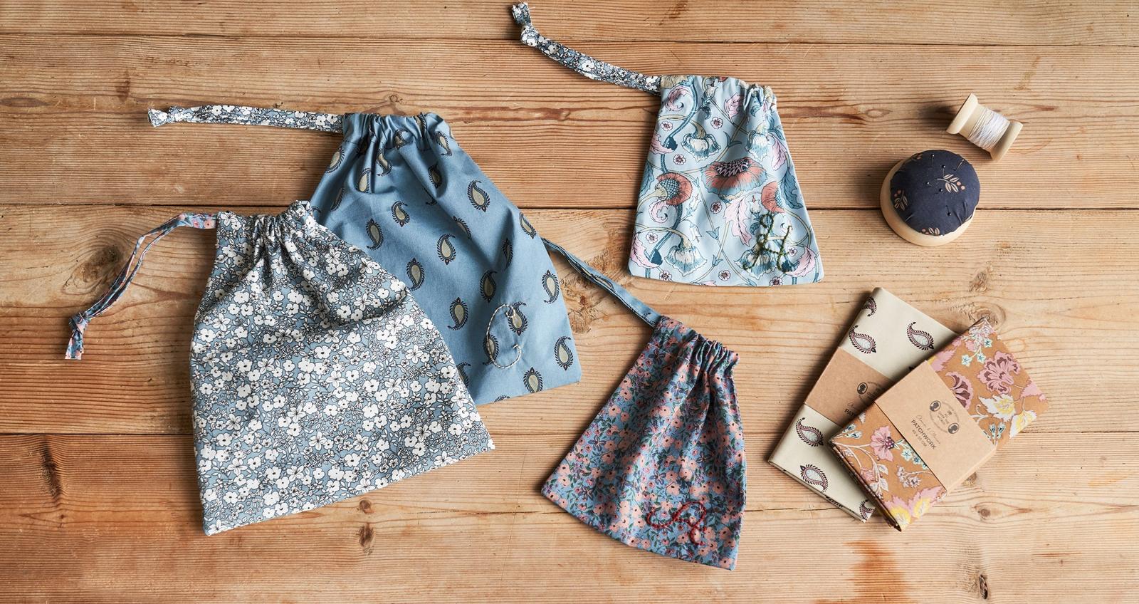 Fabric bags from fabric scraps | DIY-projects | Søstrene Grene