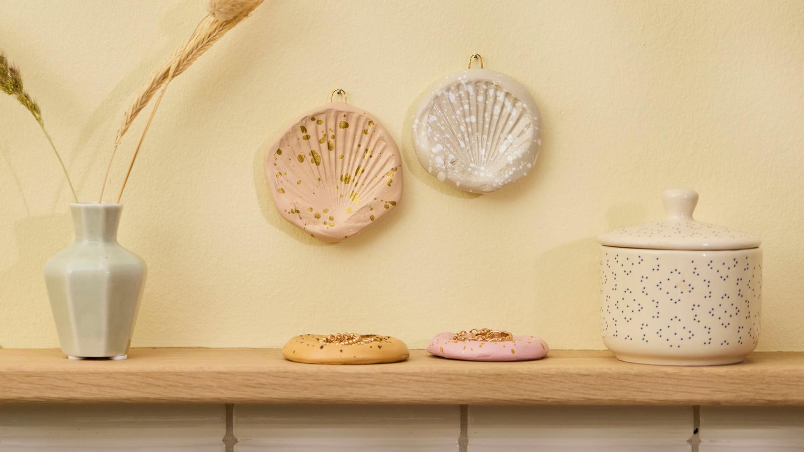 Decorative air-dry clay dishes | DIY project | Søstrene Grene