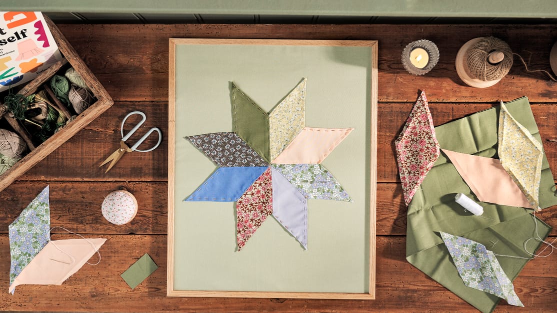 Patch wall decoration | DIY project | Søstrene Grene