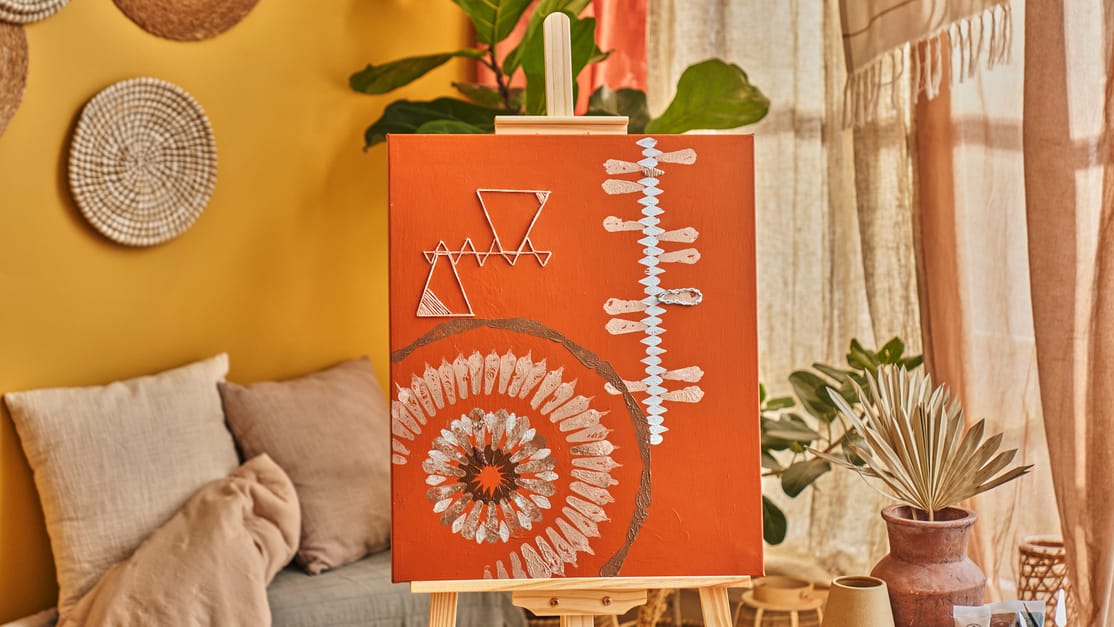 Painting inspired by Marrakesh | DIY projcet | Søstrene Grene