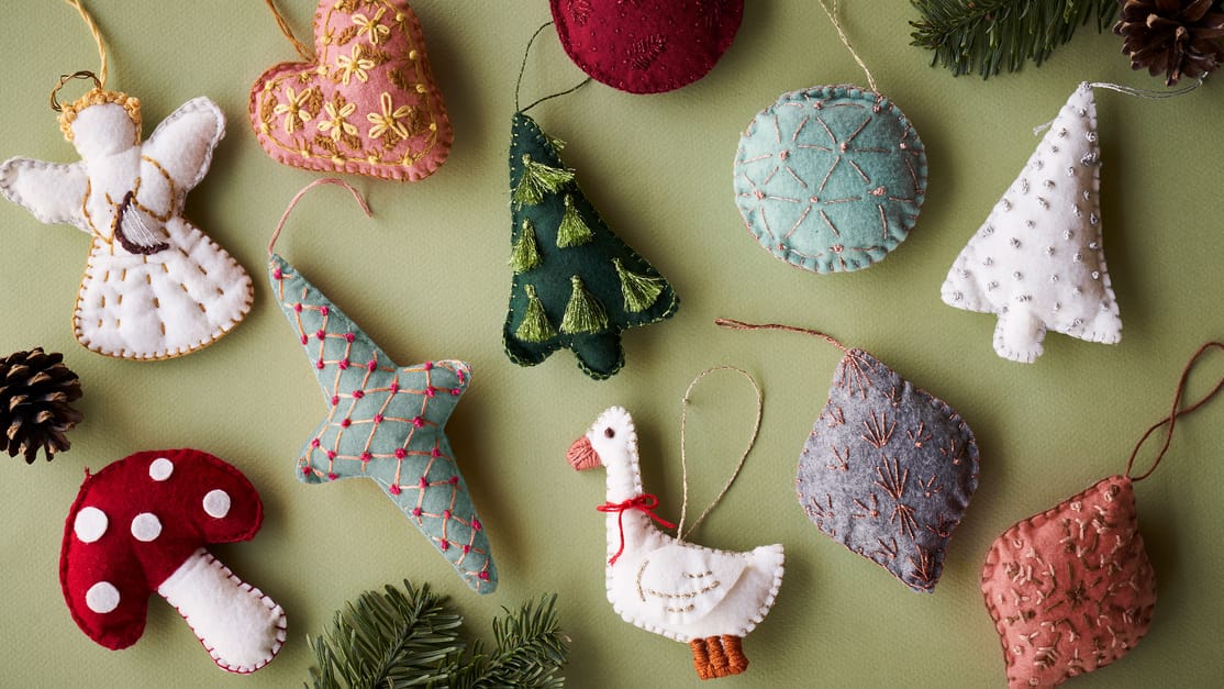 Handsewn felt Christmas ornaments | DIY-projects | Søstrene Grene
