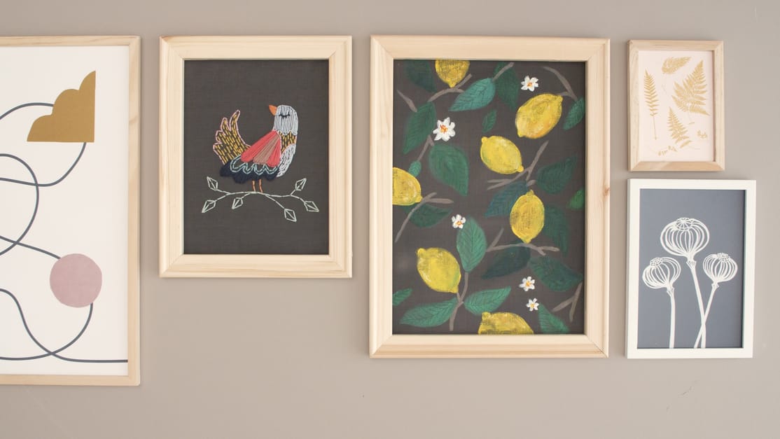 Create unconventional art on screen canvas | DIY-projects | Søstrene Grene