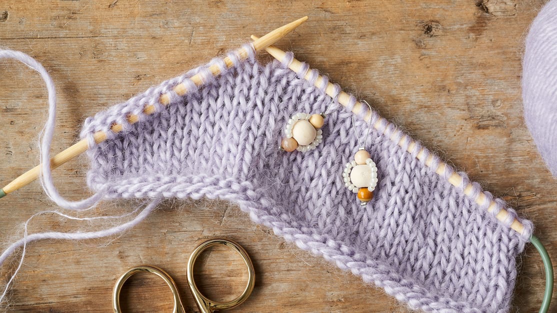 Stitch marker with beads | DIY-projects | Søstrene Grene