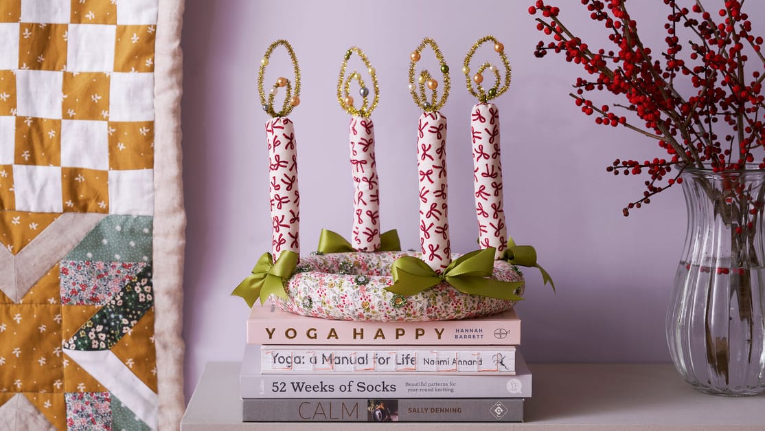 Christmas patchwork wreath | DIY-projects | Søstrene Grene