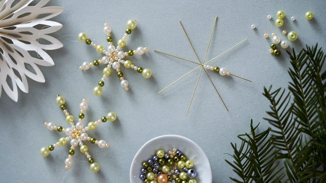 Stjerne af perler til ophæng | DIY-projekter | Søstrene Grene